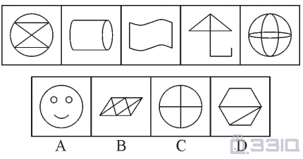 在上边的题干中给出一套图形，其中有五个图，这五个图呈现一定的规律性 ... #530836-图形推理-逻辑思维-33IQ